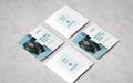 Vallen Medical & Hospital Square Trifold Brochure Corporate Identity ...