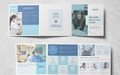 Vallen Medical & Hospital Square Trifold Brochure Corporate Identity ...