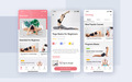 Yoga Fitness Mobile App UI Kit #90883