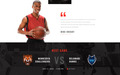 Basketball Club Website Template for Sports Schools