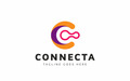 Connecta C Letter Logo Template #75351