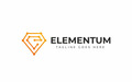 Elementum E Letter Logo Template #78858 - TemplateMonster