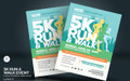 5K Run-&-Walk Event Flyer & Poster Corporate Identity Template #84979