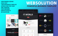 Web Solution Landing Page Template #76805