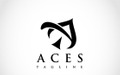 Creative Letter A Aces Logo Template #100608