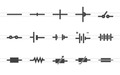 50 Electric Circuits Glyph Iconset Template #92858