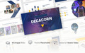 Decacorn - Startup Powerpoint Template on TemplateMonster