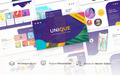 Unique - Colorful Modern Powerpoint Template on TemplateMonster