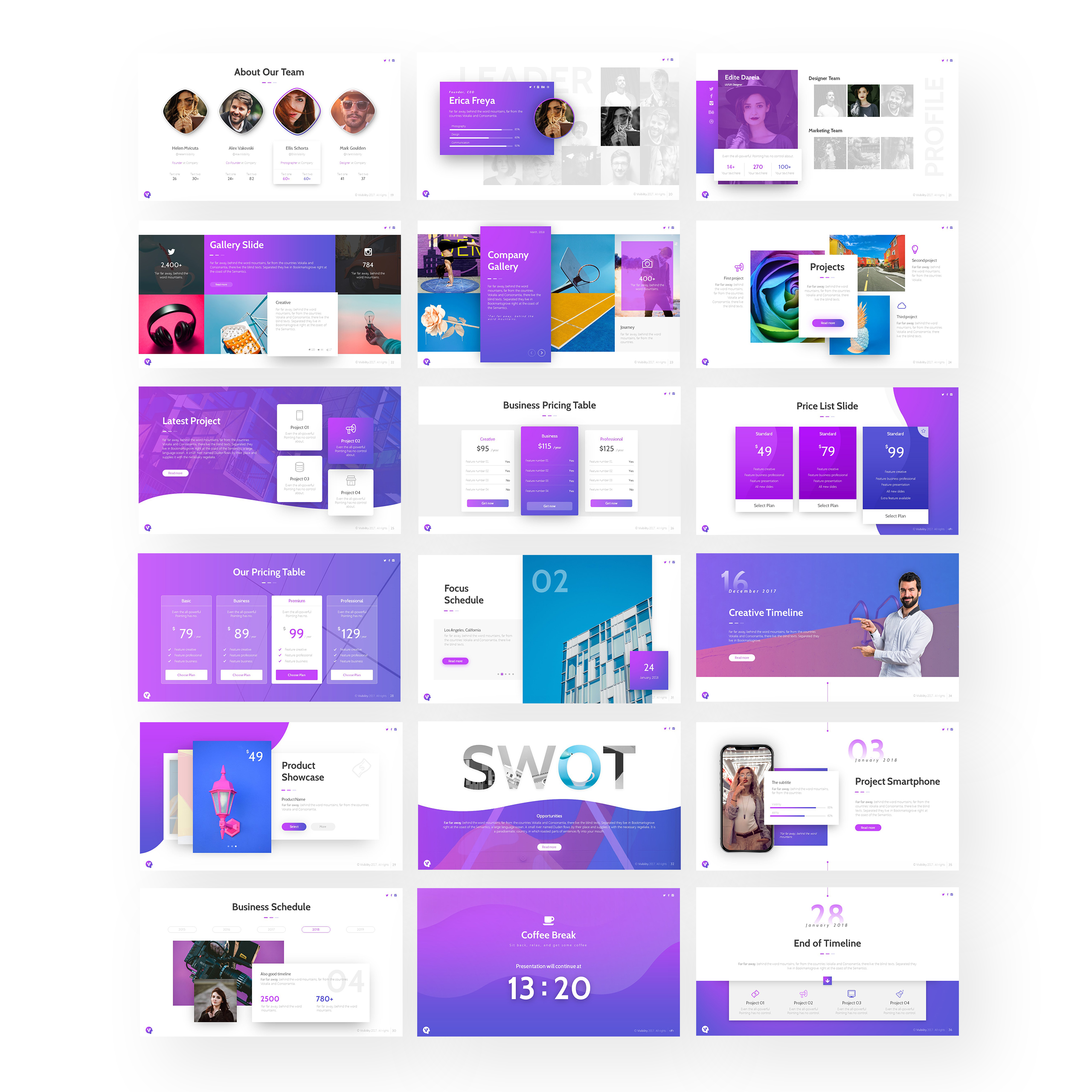 Visibility - Creative PowerPoint Template #75323