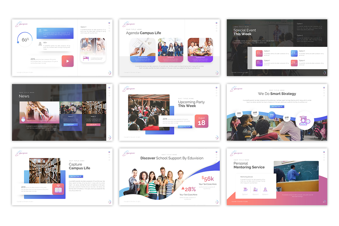 Eduvision - Education PowerPoint Template #75657