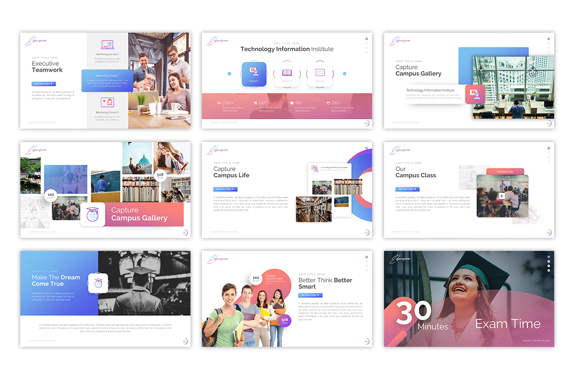 Eduvision - Education PowerPoint Template #75657