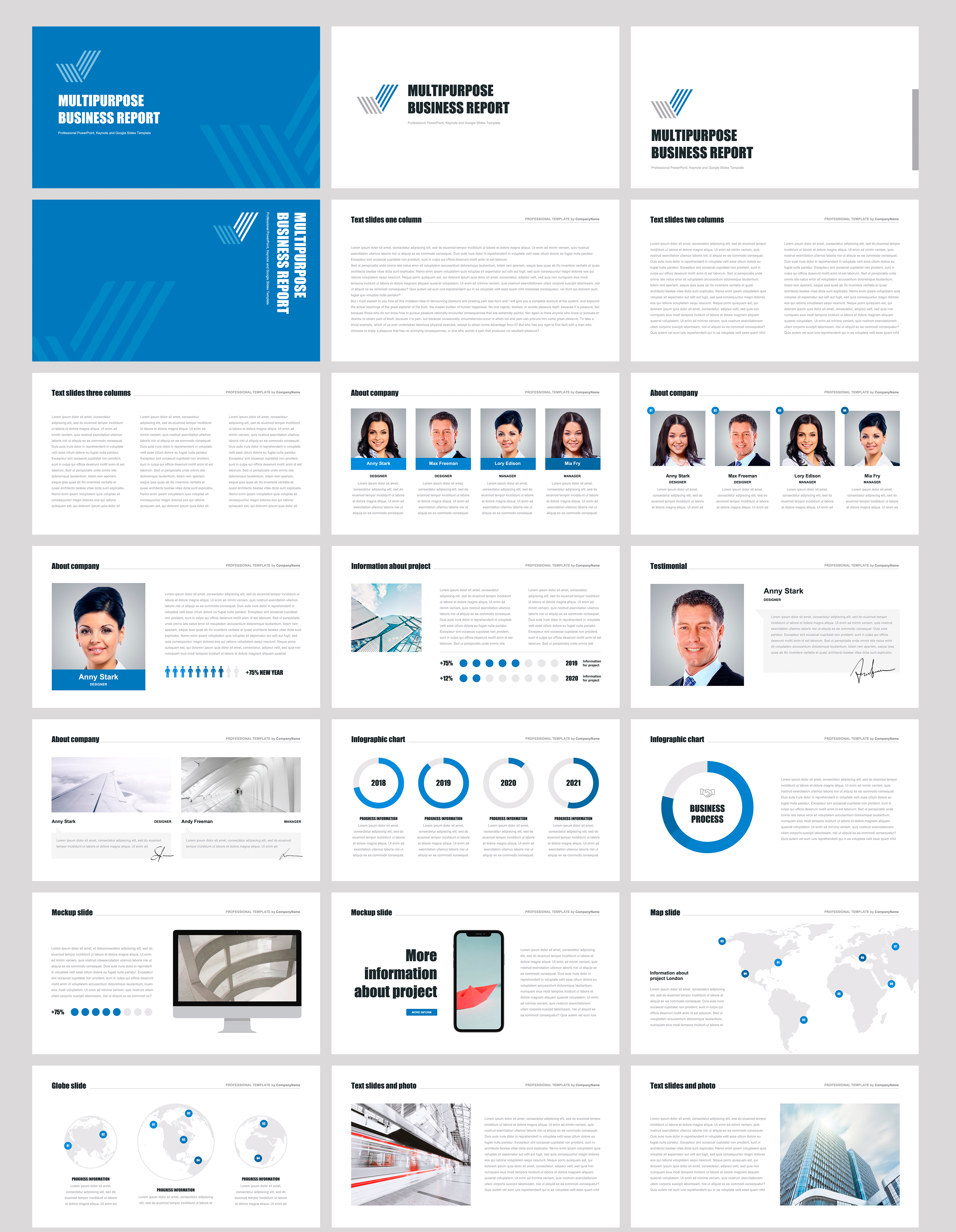Business Report PowerPoint Template #76620