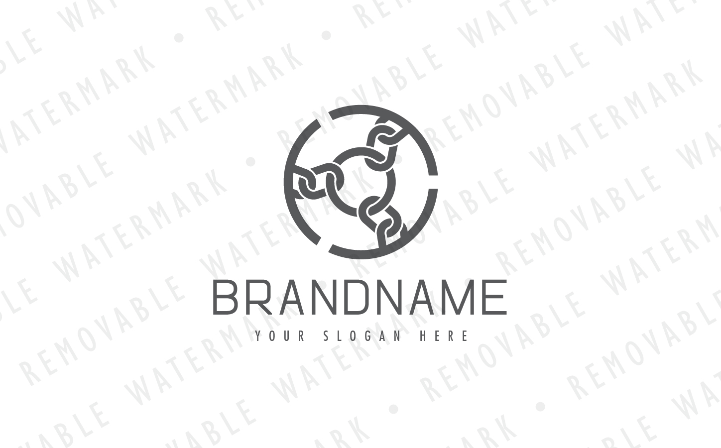 Chain Circle Logo Template #68421
