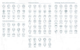 Circularity - Circle Line Icons Iconset Template #74614