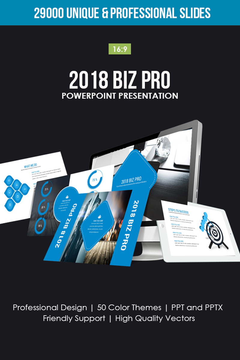 2019 Biz Pro PowerPoint Template #80762