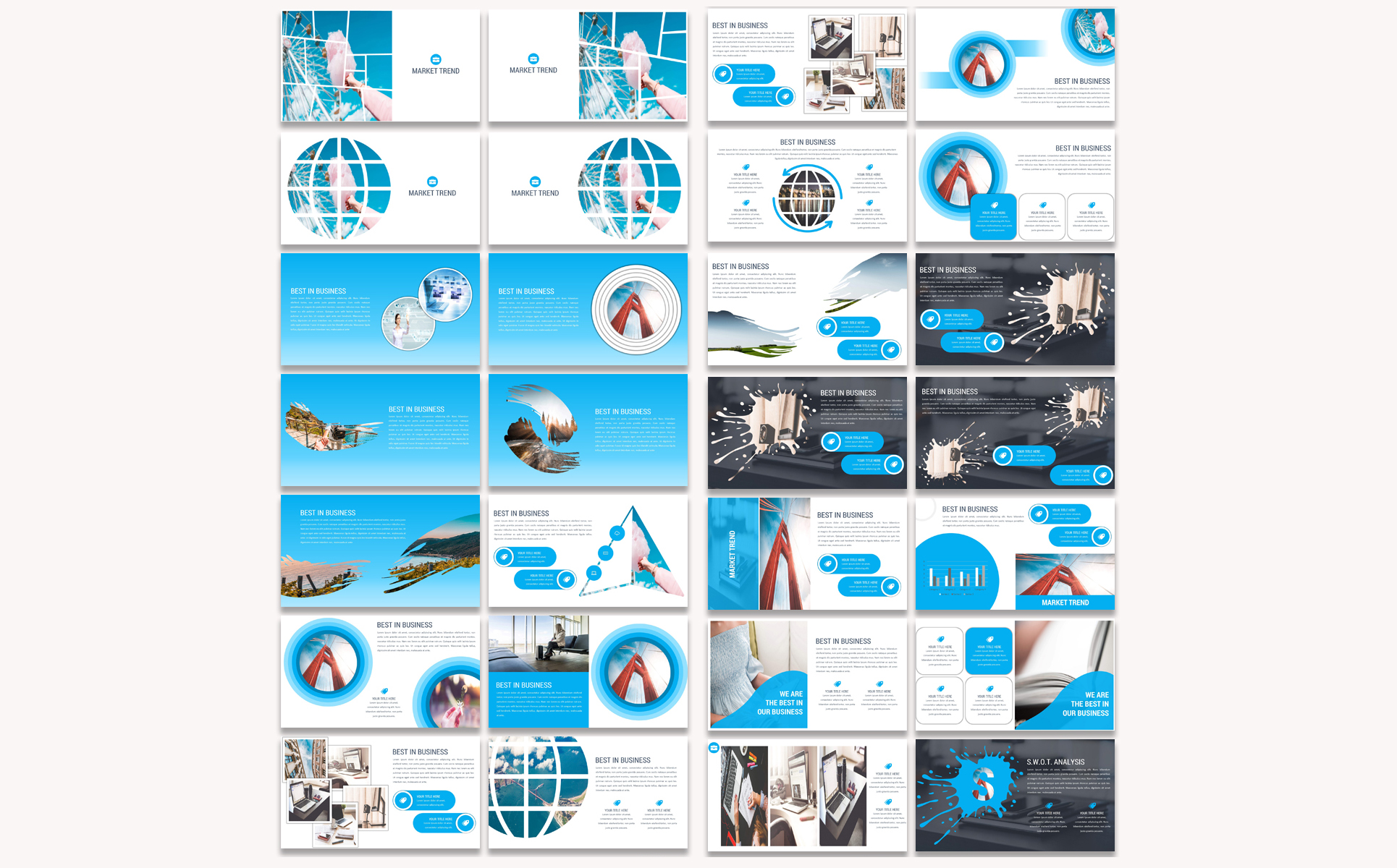 Market Trend PowerPoint Template #81173