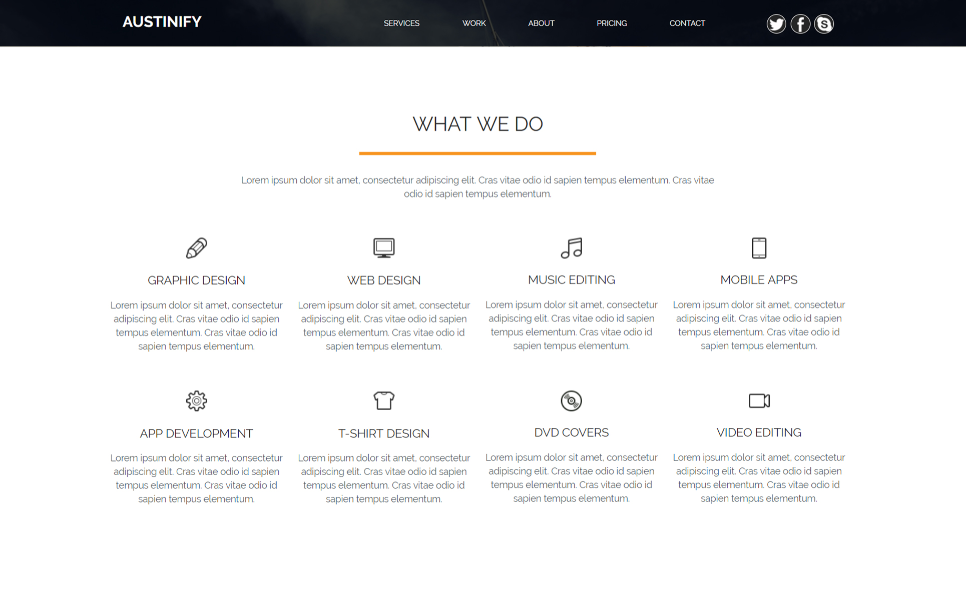 Austinify - Multipurpose Muse Template #82114