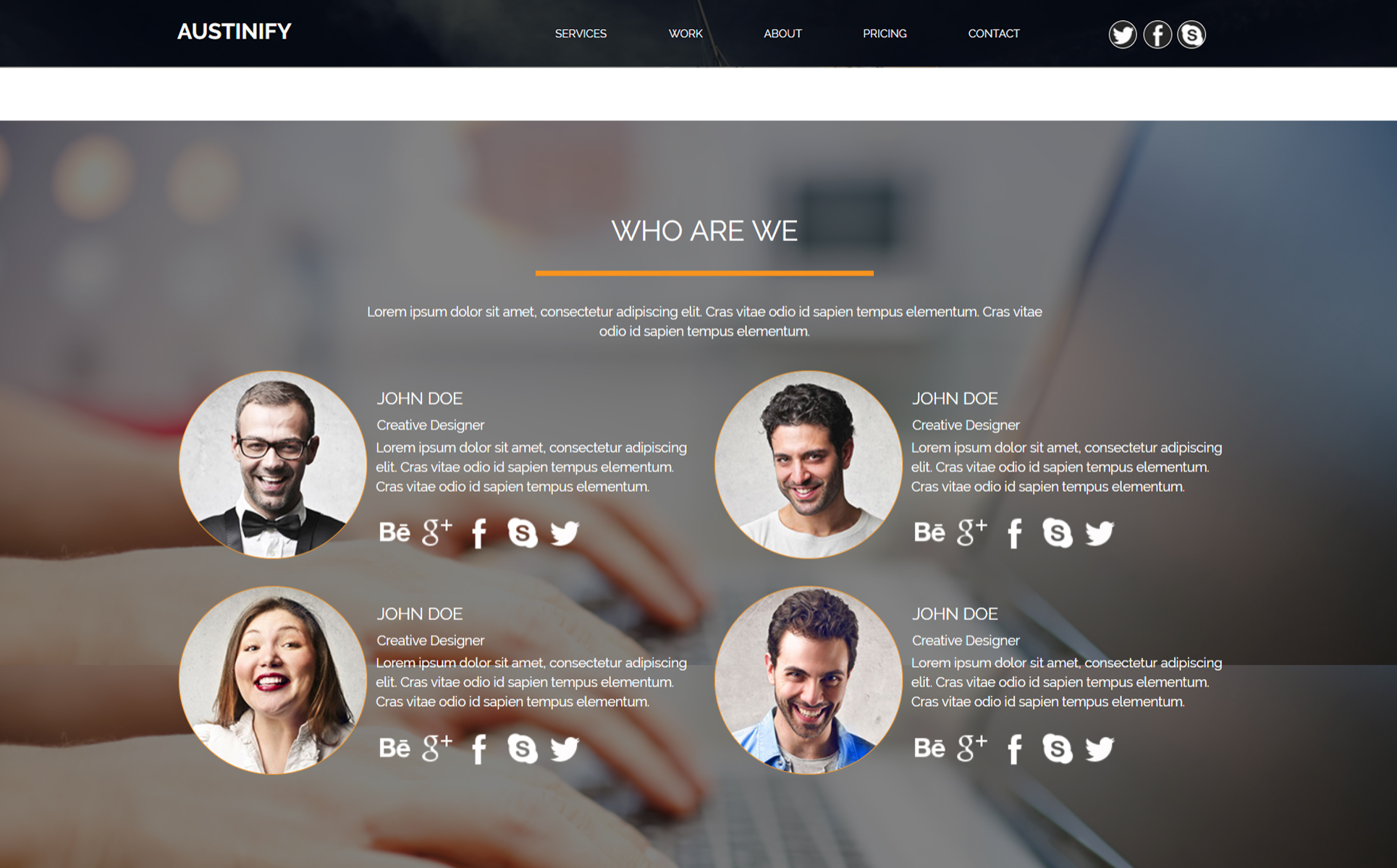Austinify - Multipurpose Muse Template #82114