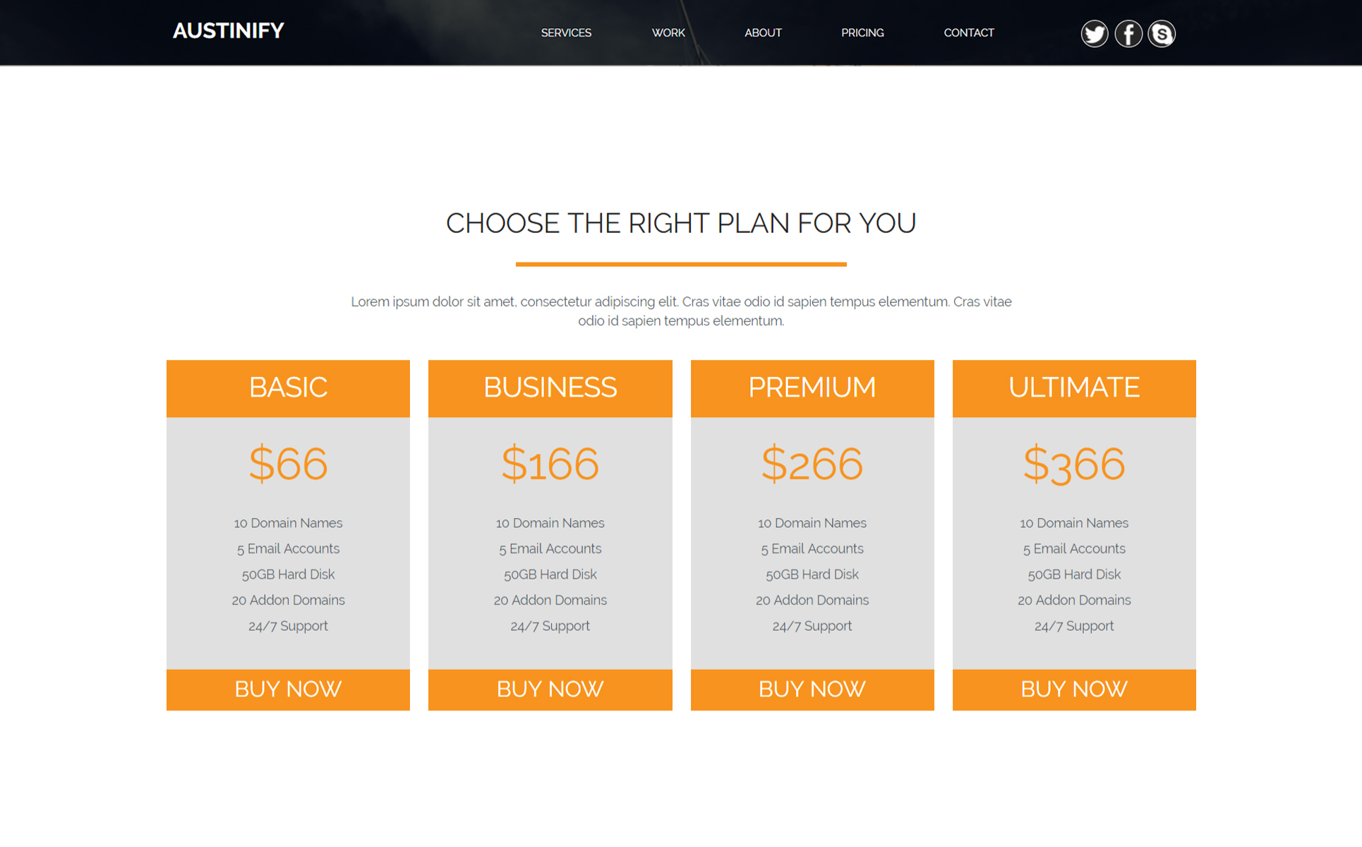 Austinify - Multipurpose Muse Template #82114