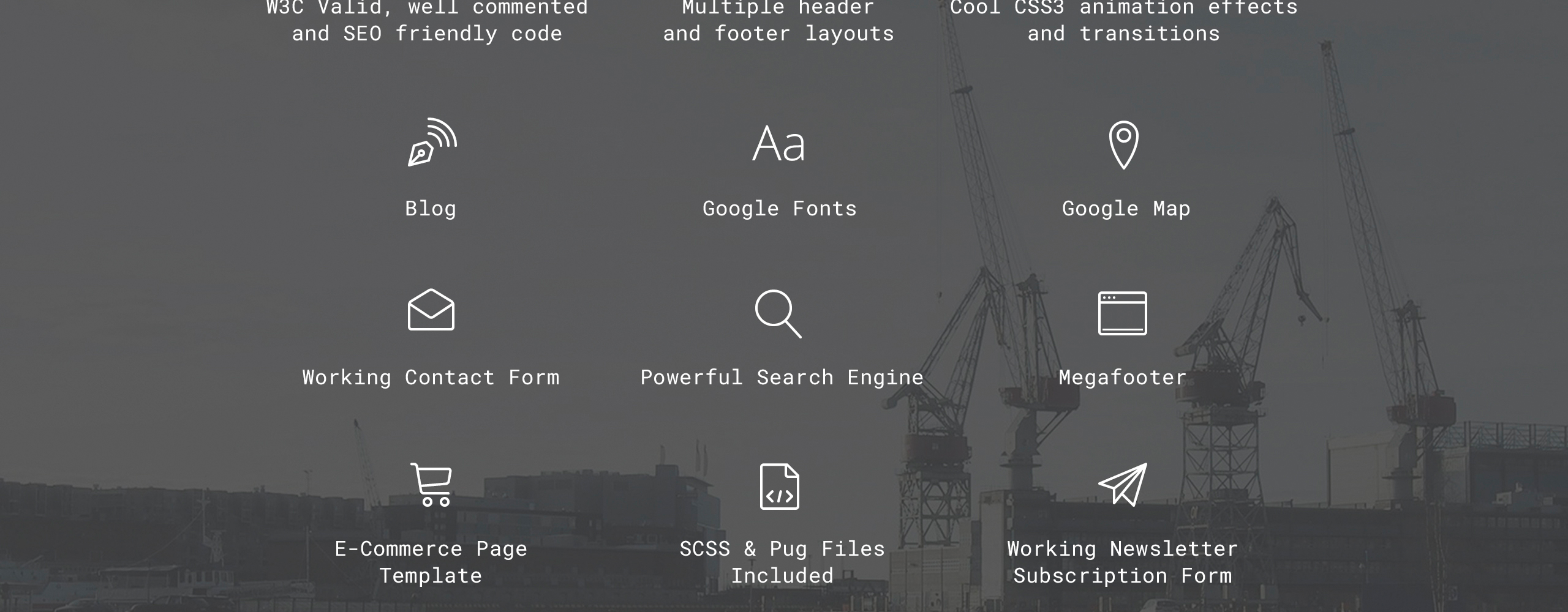 Construction Multipage HTML5 Template