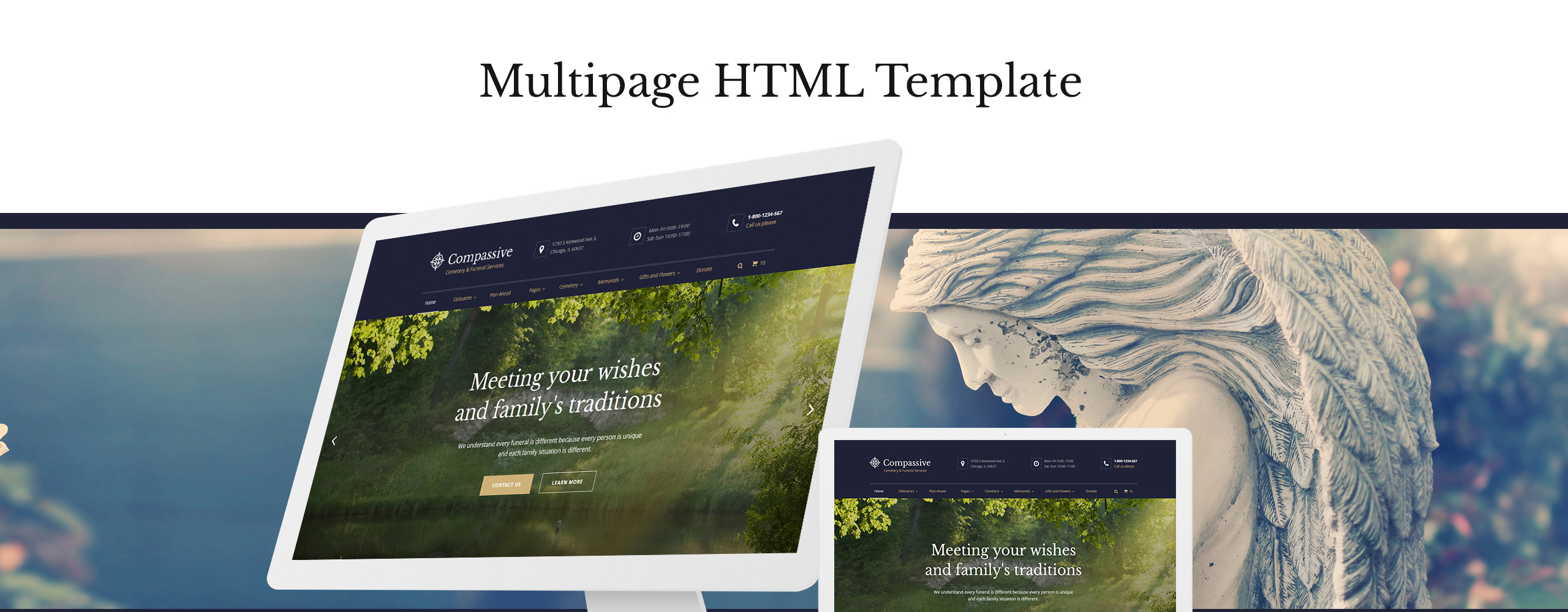 Cemetery & Funeral Services HTML5 Template