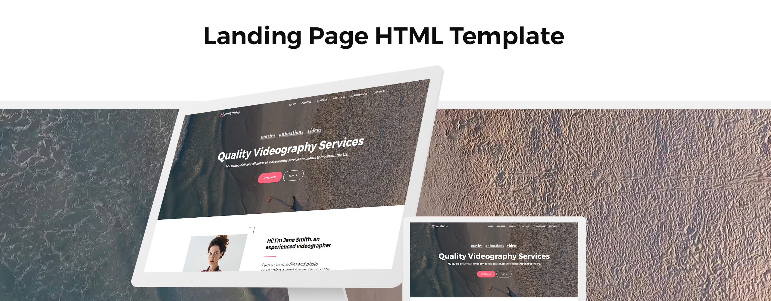 Videography Services Landing Page HTML5 Template