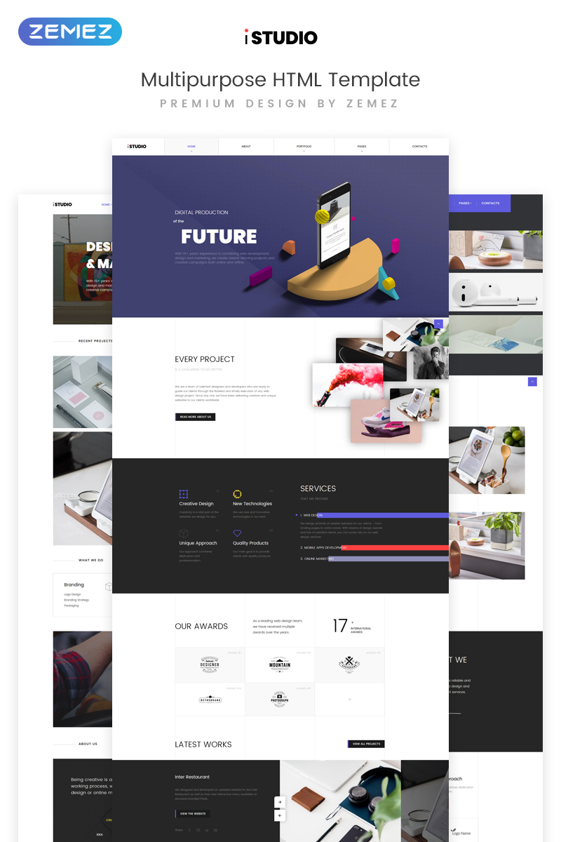 Digital Production Multipurpose HTML template