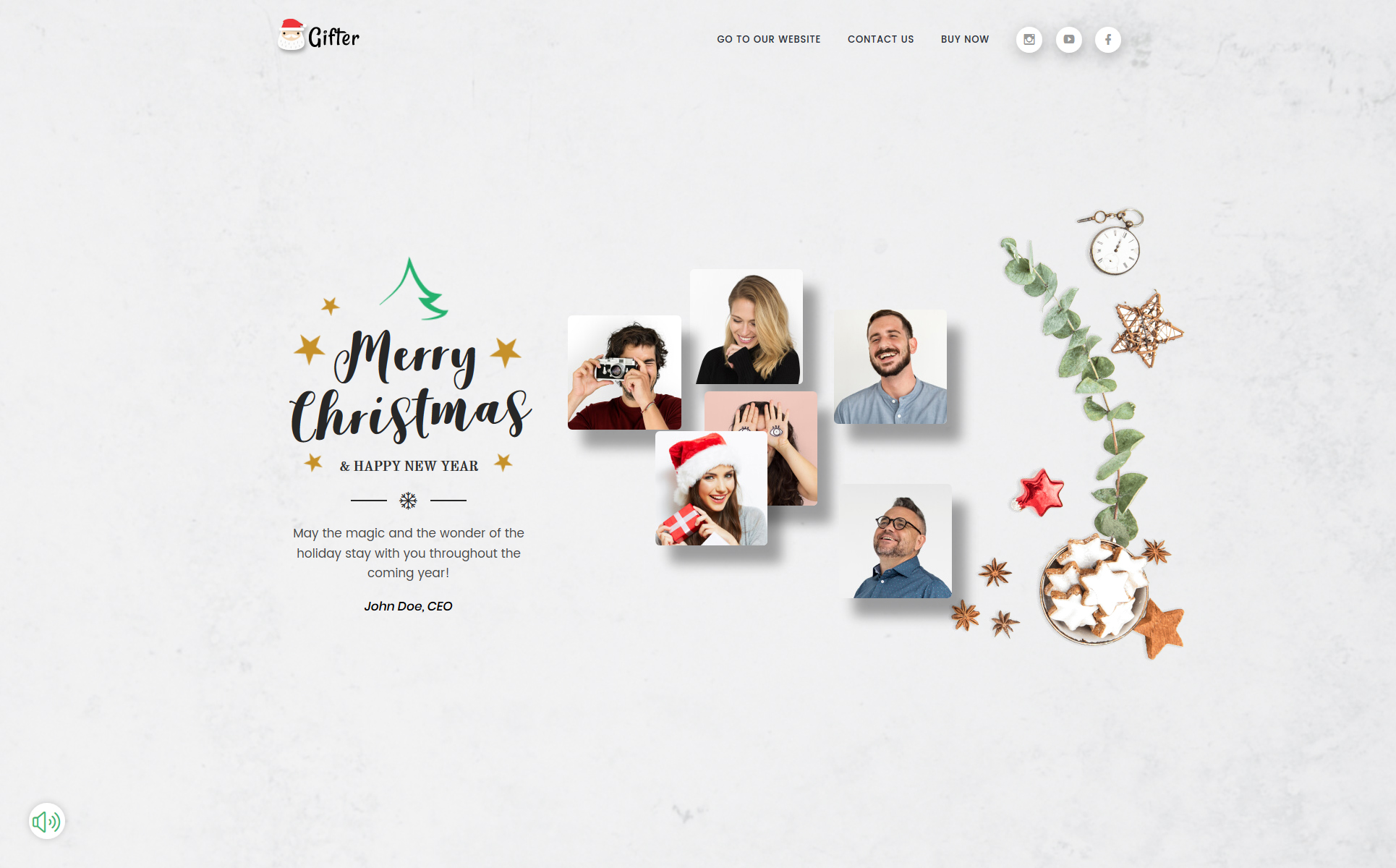 Greeting Card HTML template