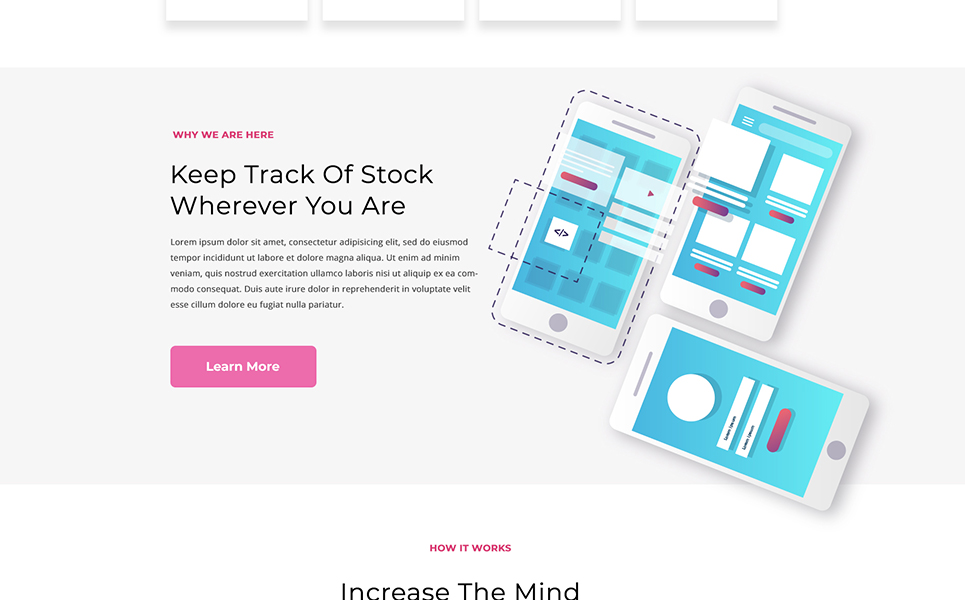 Spinner - App Landing PSD Template #79388