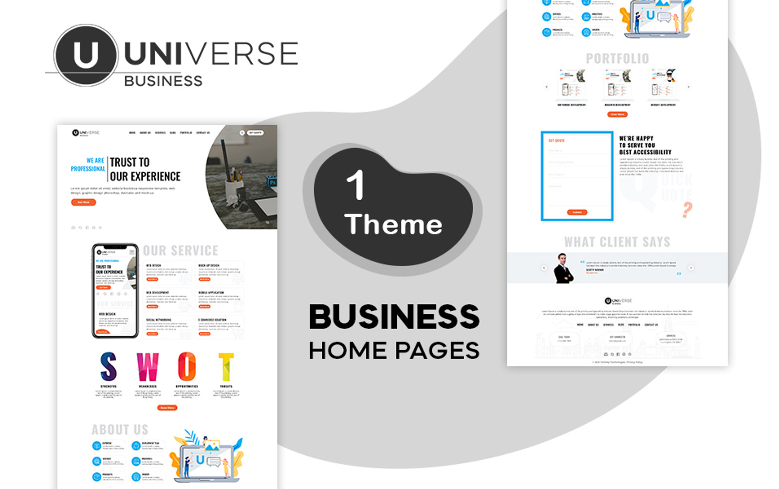 Universe | Multi-Purpose PSD Template - TemplateMonster