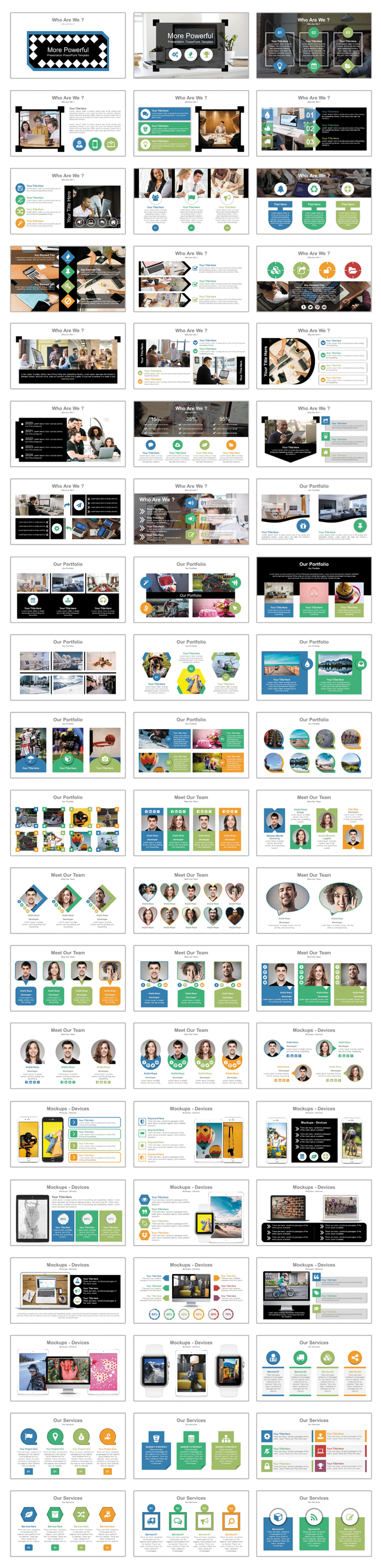 More Powerful Presentation PowerPoint template