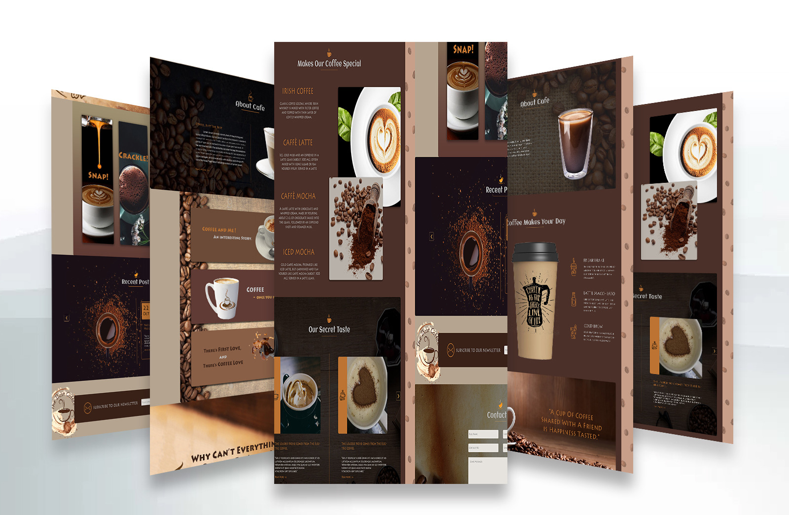 Cafe Coffee House - Coffee Shop PSD PSD Template
