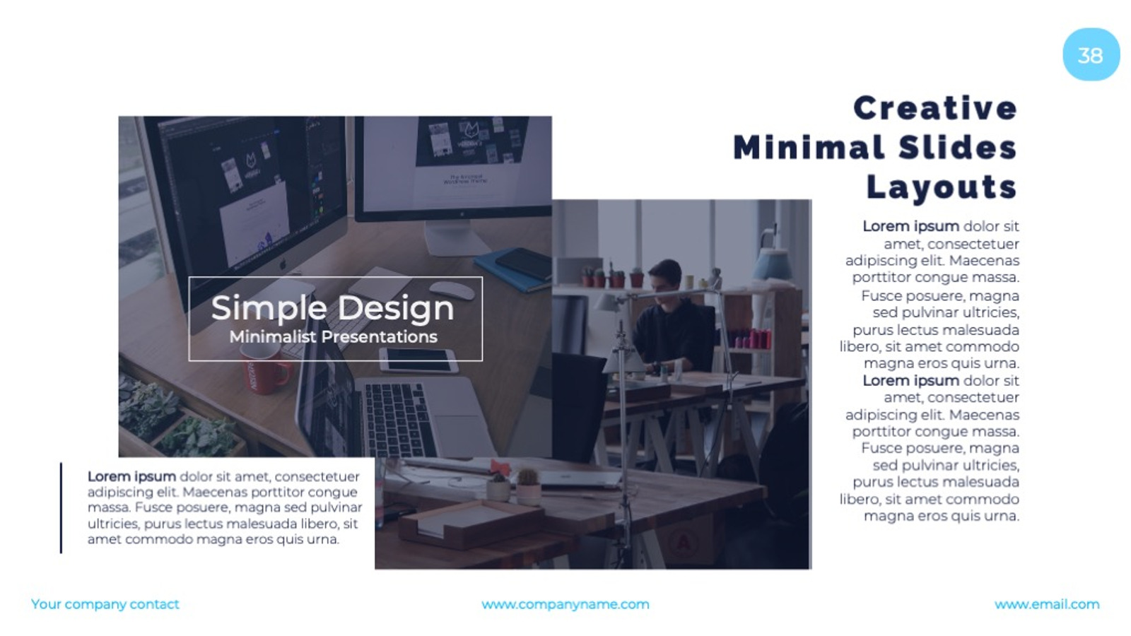 Razka Simple Presentation PowerPoint template