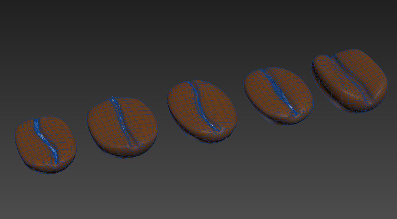 Coffee beans 3D Model #136541 - TemplateMonster