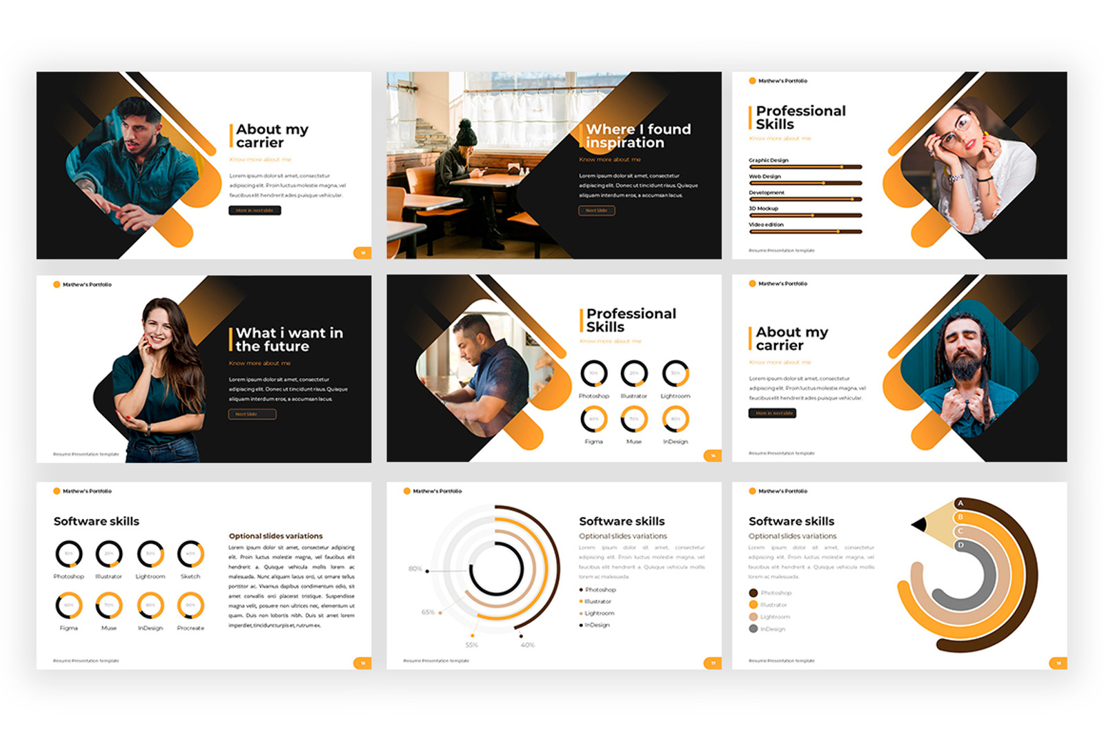 Portfolio Presentation Google Slides - TemplateMonster