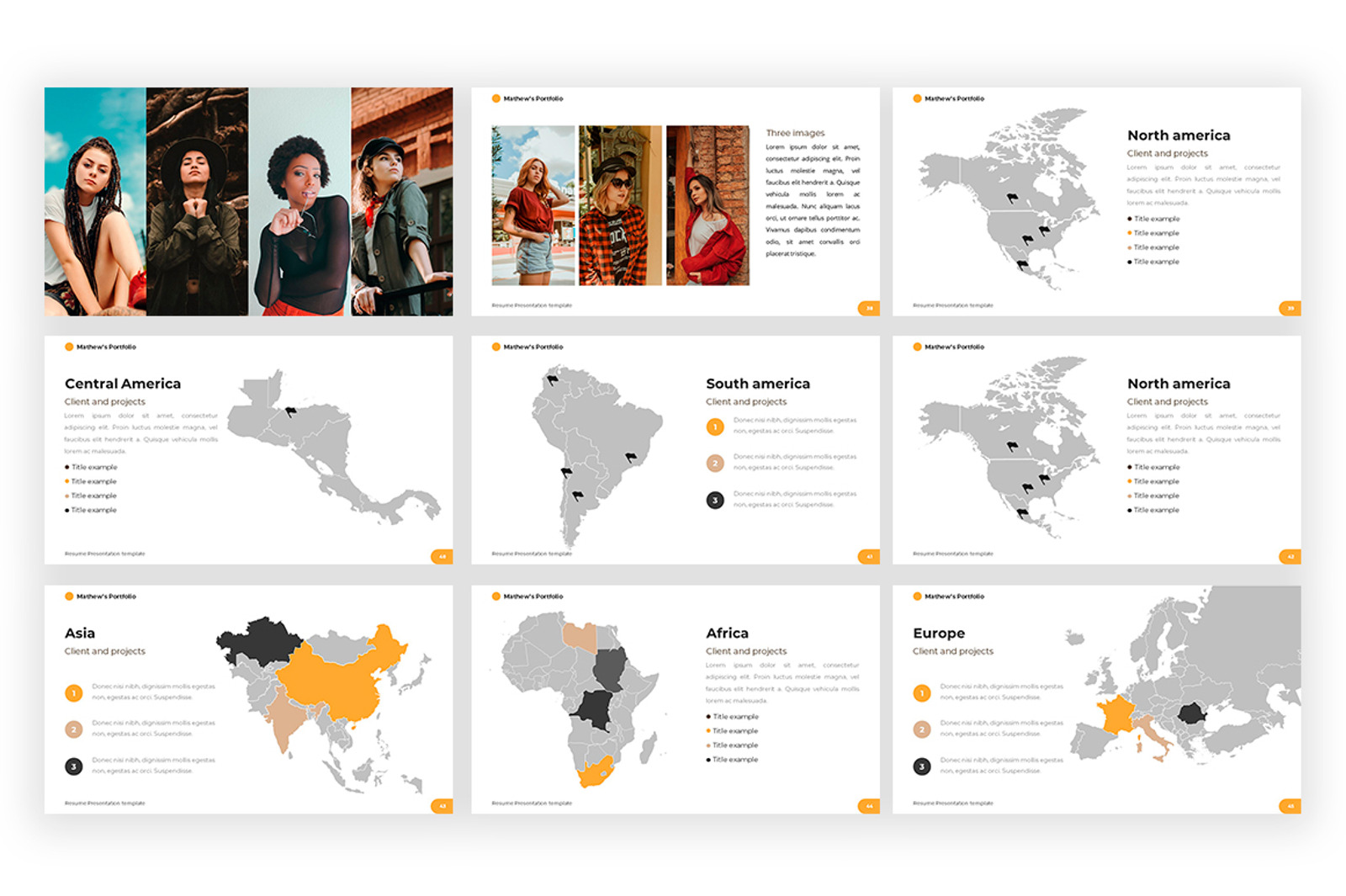 Portfolio Presentation Google Slides - TemplateMonster