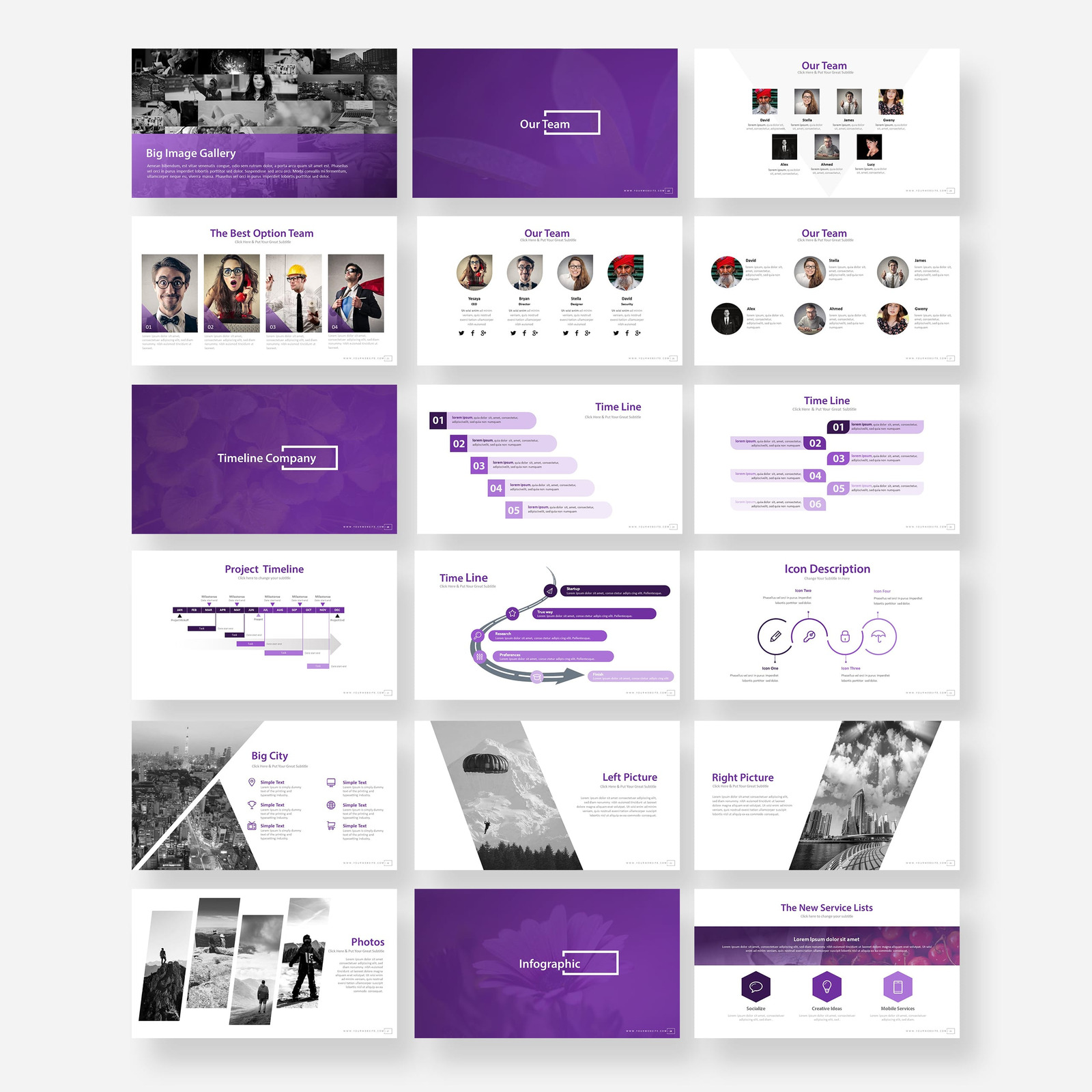 Netto - Creative Financial Presentation PowerPoint template