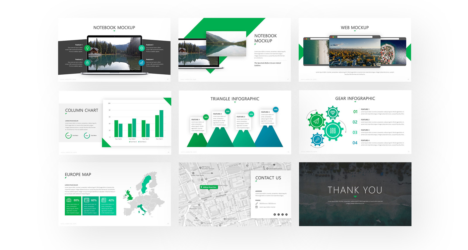 Authentic - PowerPoint template #75174 - TemplateMonster