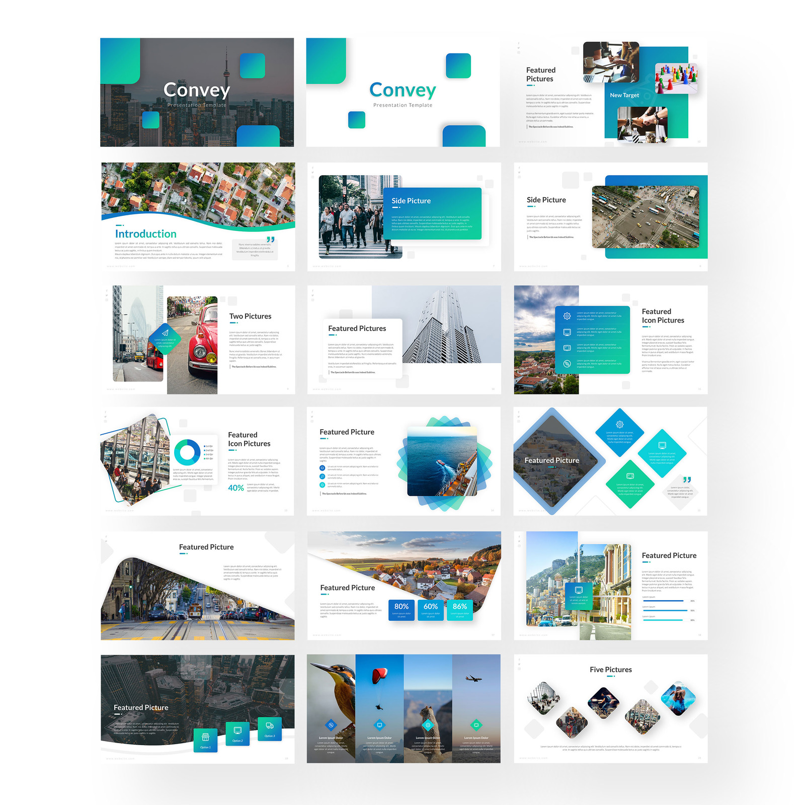 Convey - Business PowerPoint template - TemplateMonster