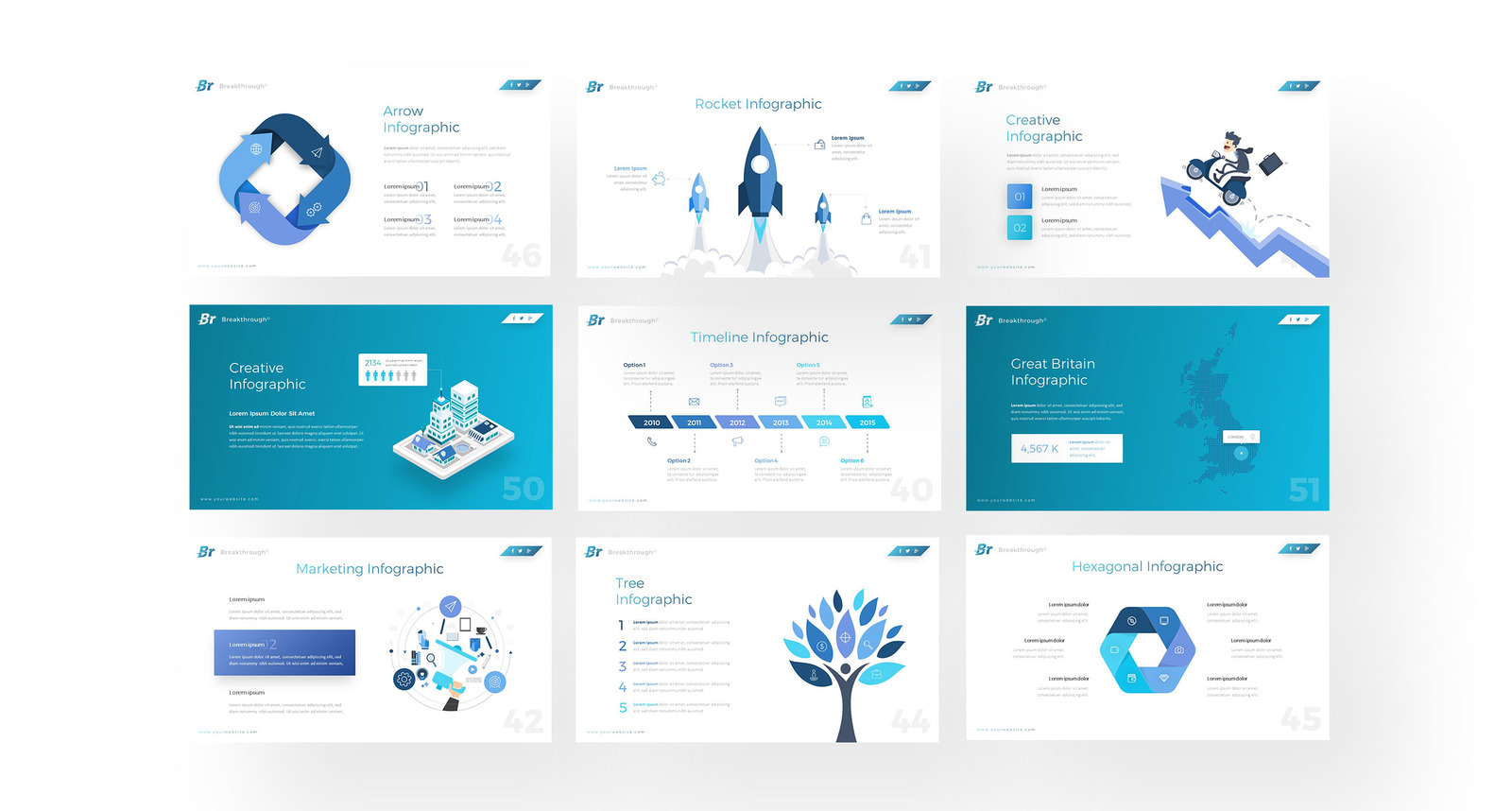 Breakthrough - Business PowerPoint template - TemplateMonster