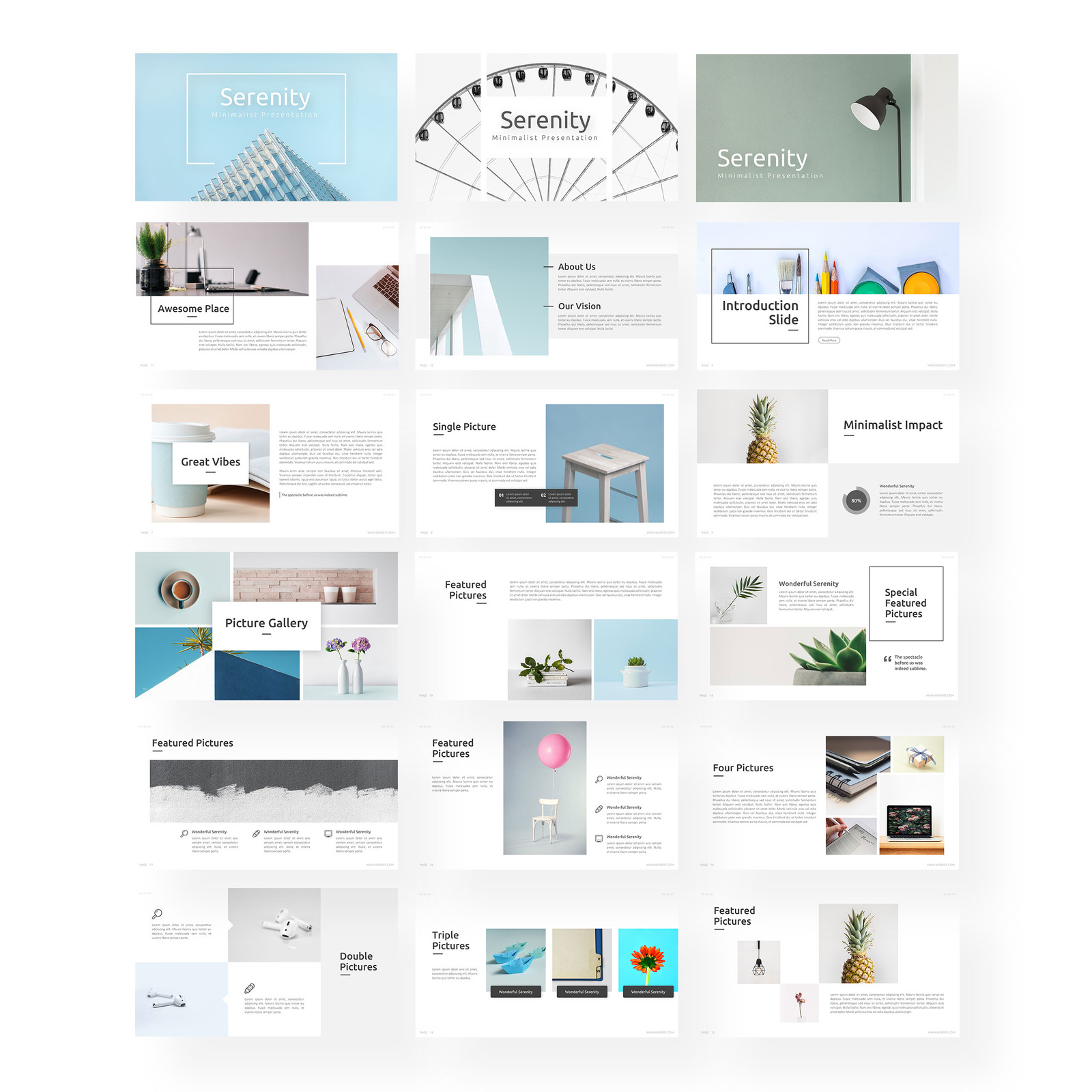 Serenity - Business PowerPoint template - TemplateMonster