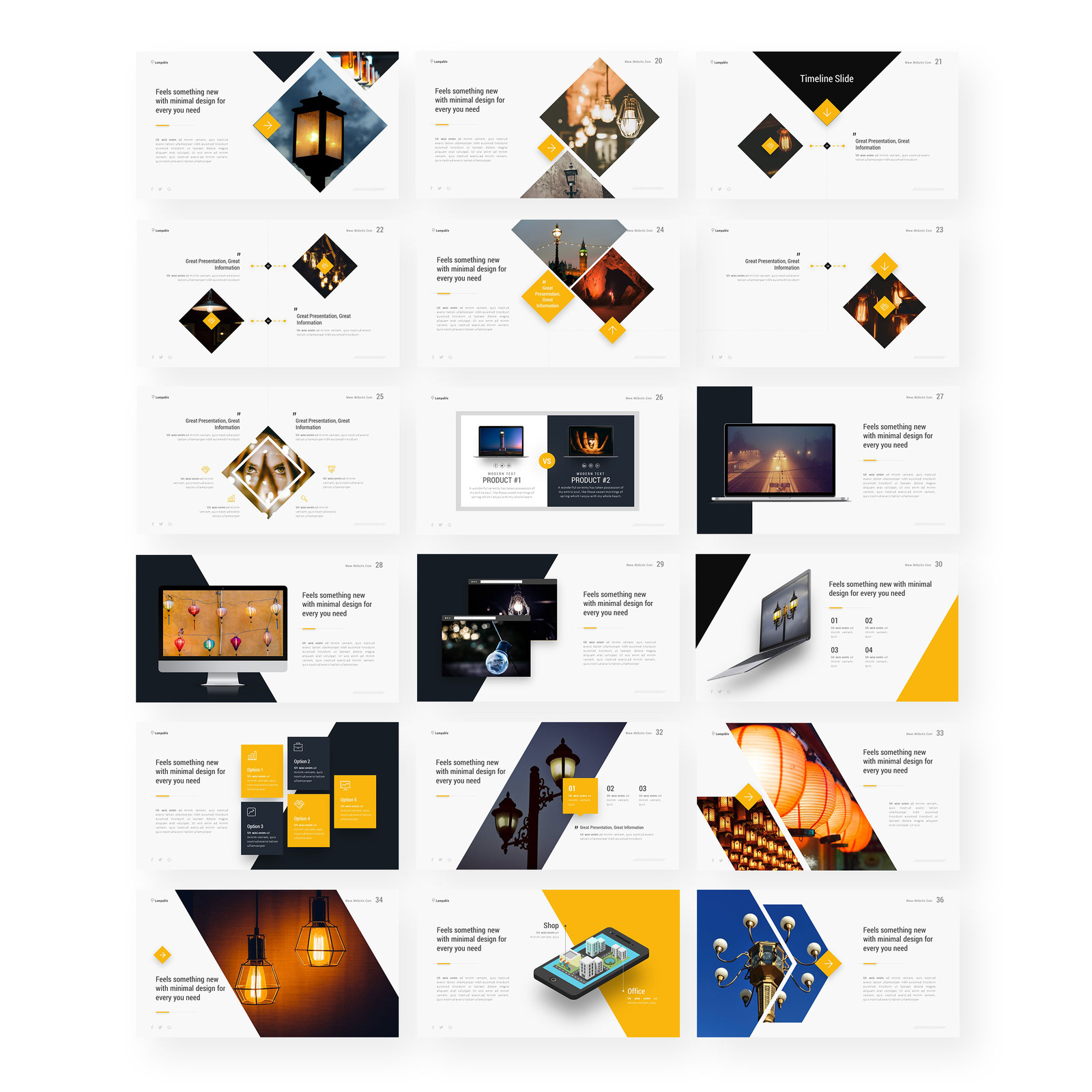 Lampable Creative Powerpoint Template Templatemonster