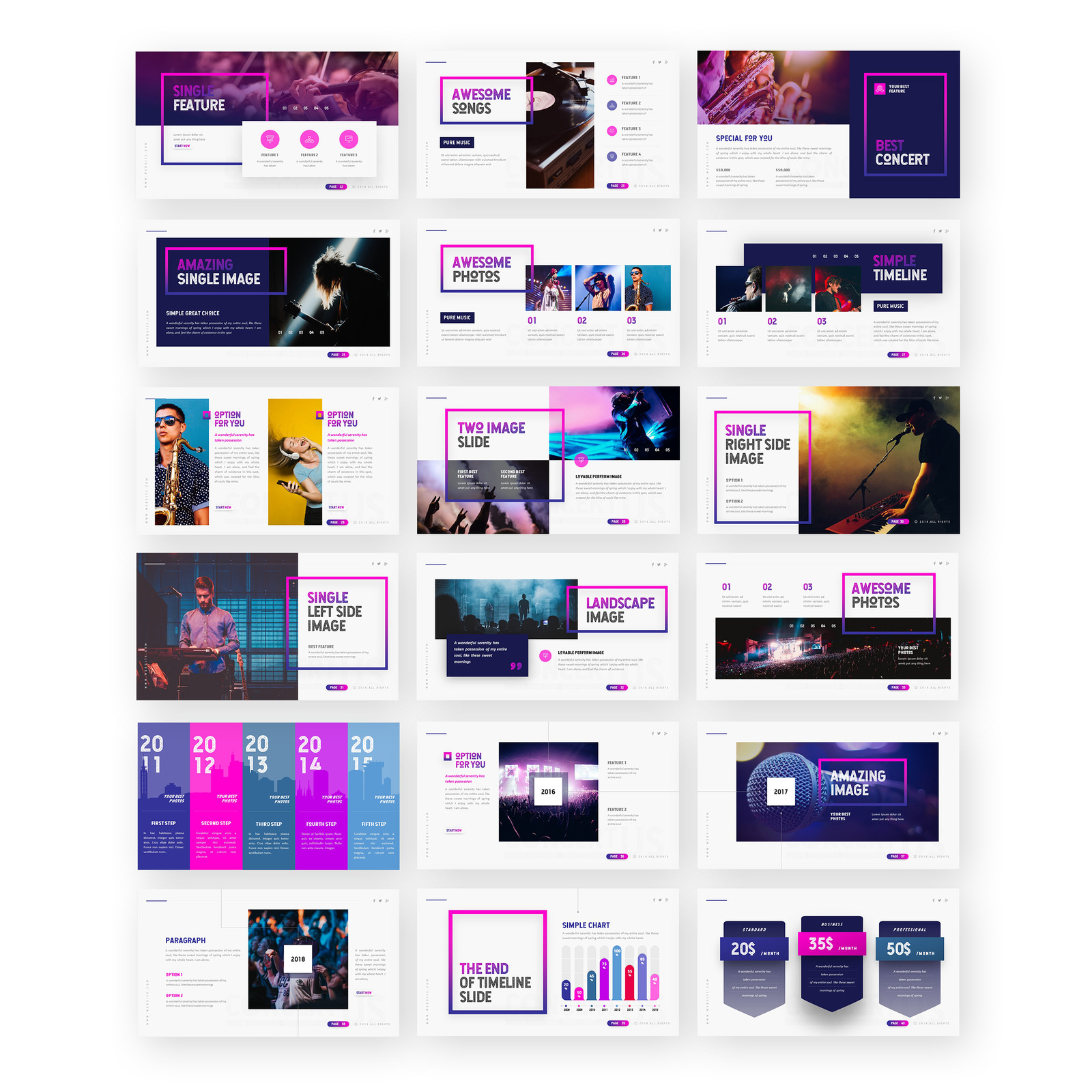 Concertus - Event PowerPoint template - TemplateMonster