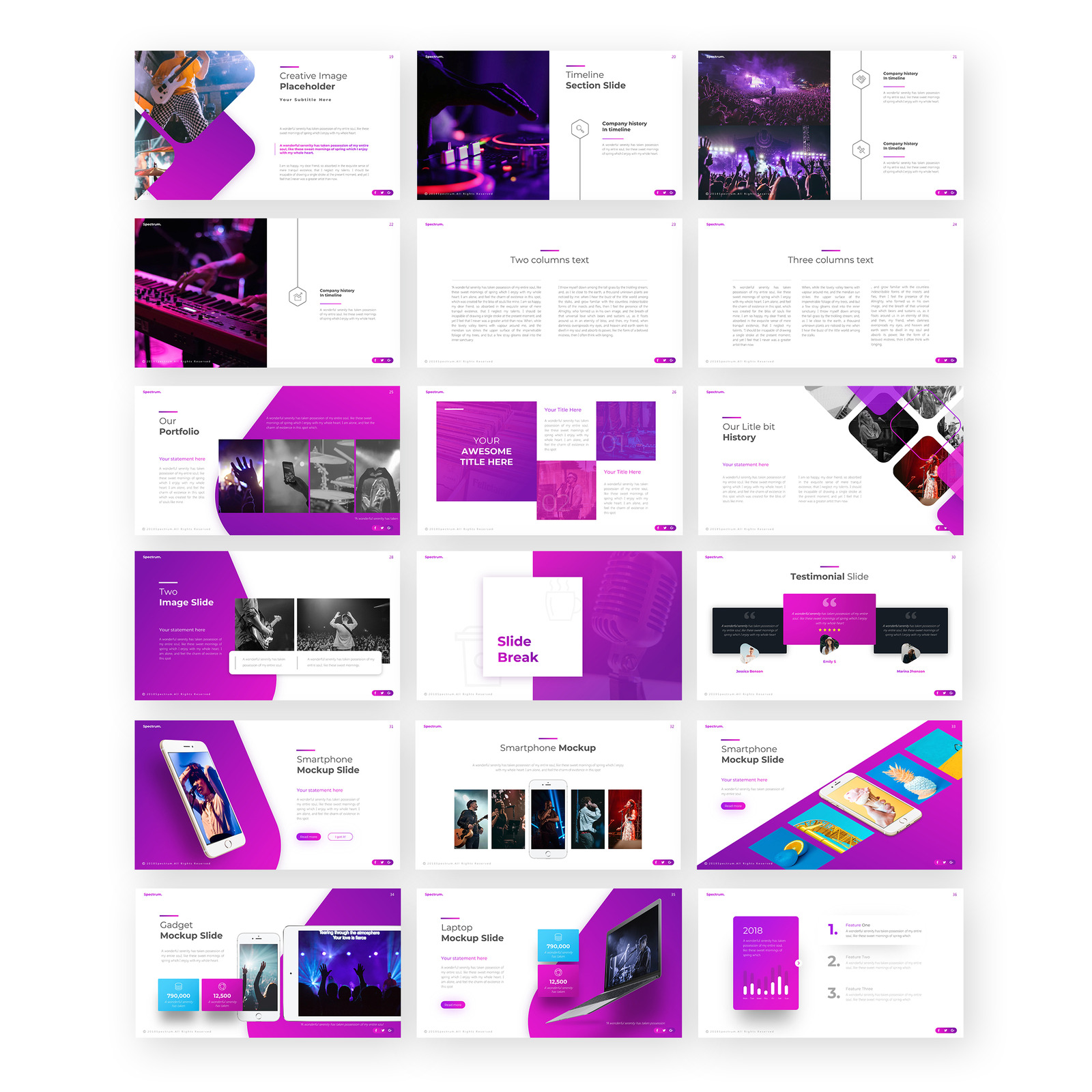 Spectrum - Elegant PowerPoint template - TemplateMonster