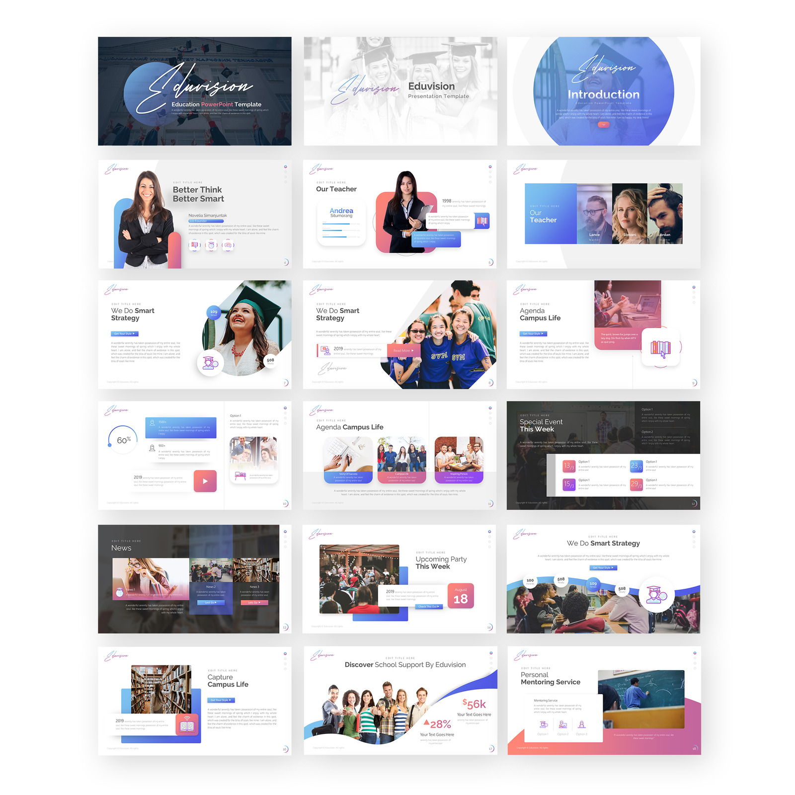 Eduvision - Education PowerPoint template - TemplateMonster