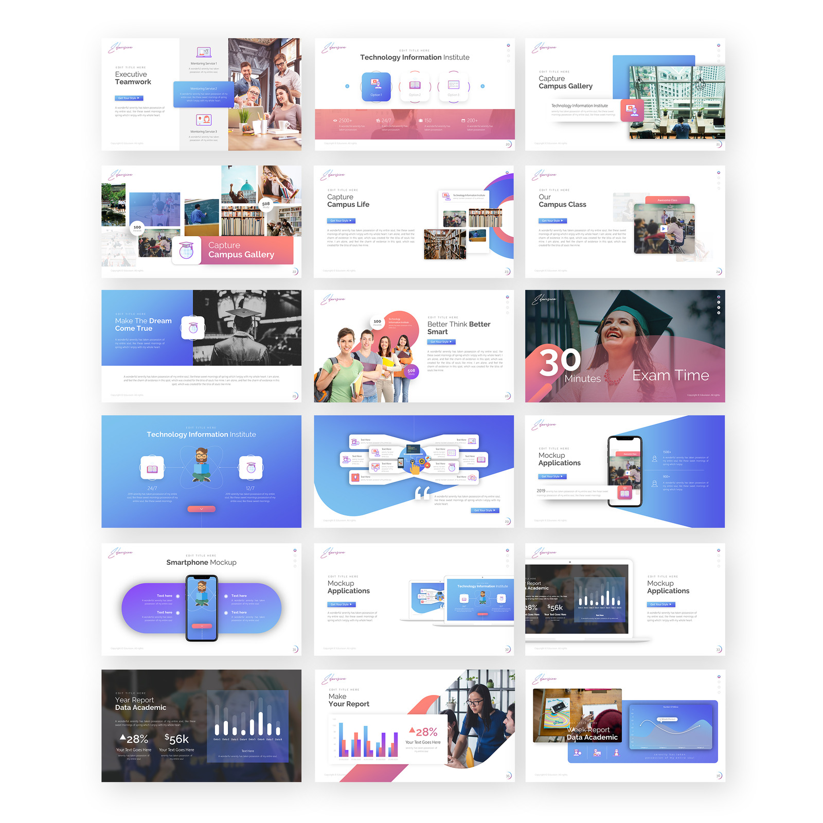 Eduvision - Education PowerPoint template - TemplateMonster