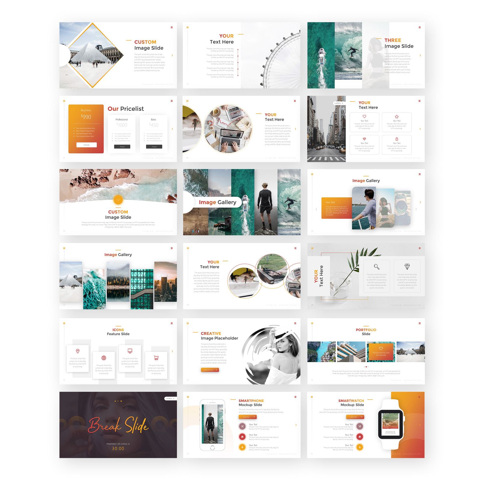 Titânio - modelo profissional de PowerPoint - TemplateMonster