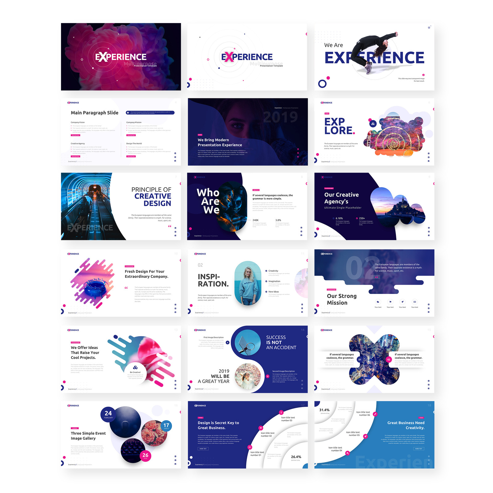 Experience Multipurpose PowerPoint template - TemplateMonster