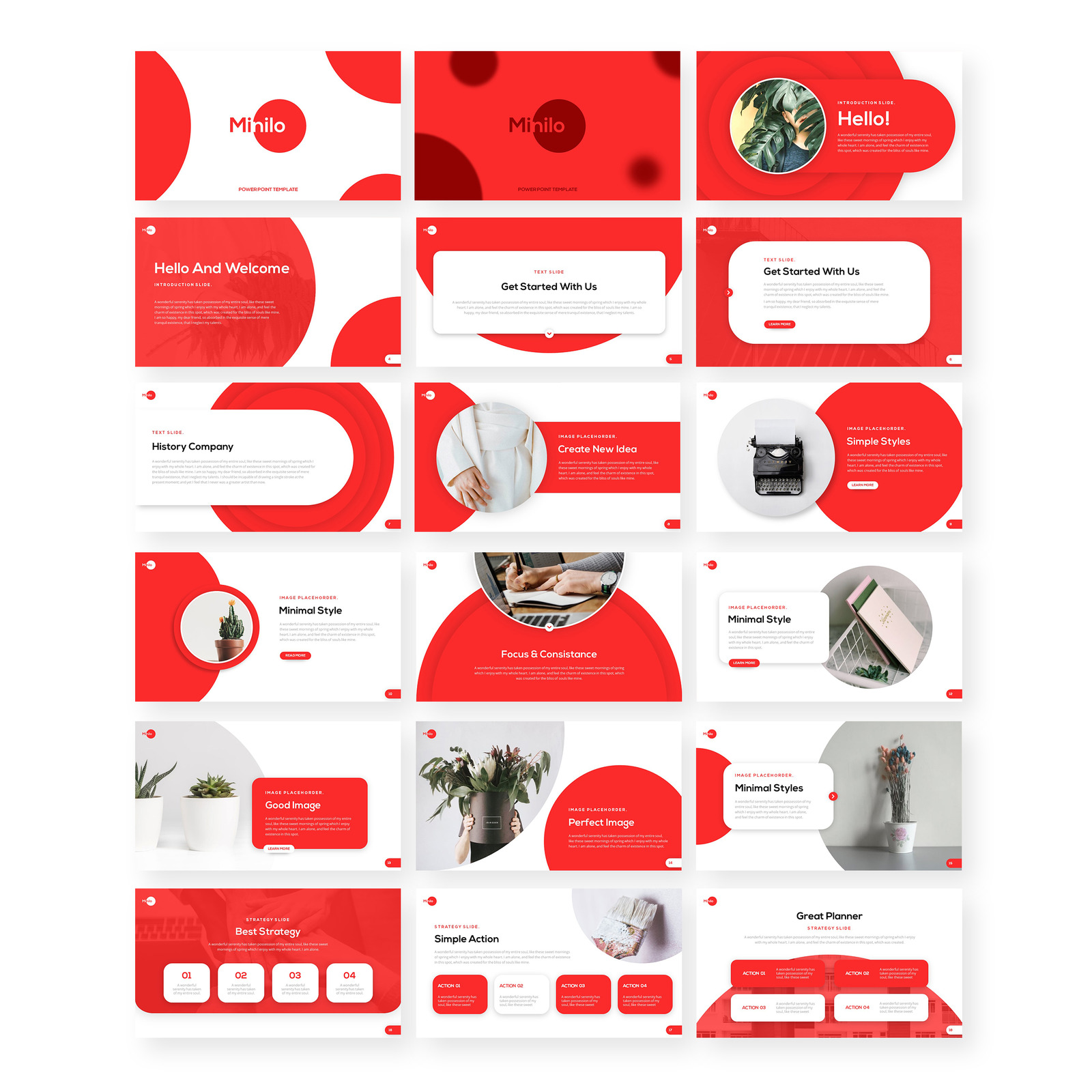 Minilo Multipurpose PowerPoint template - TemplateMonster