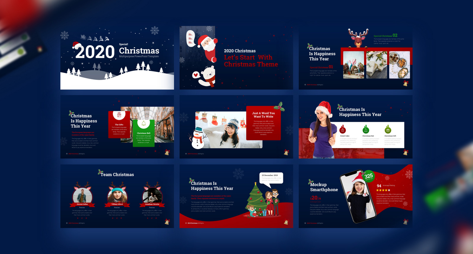 Christmas Times Presentation PowerPoint template